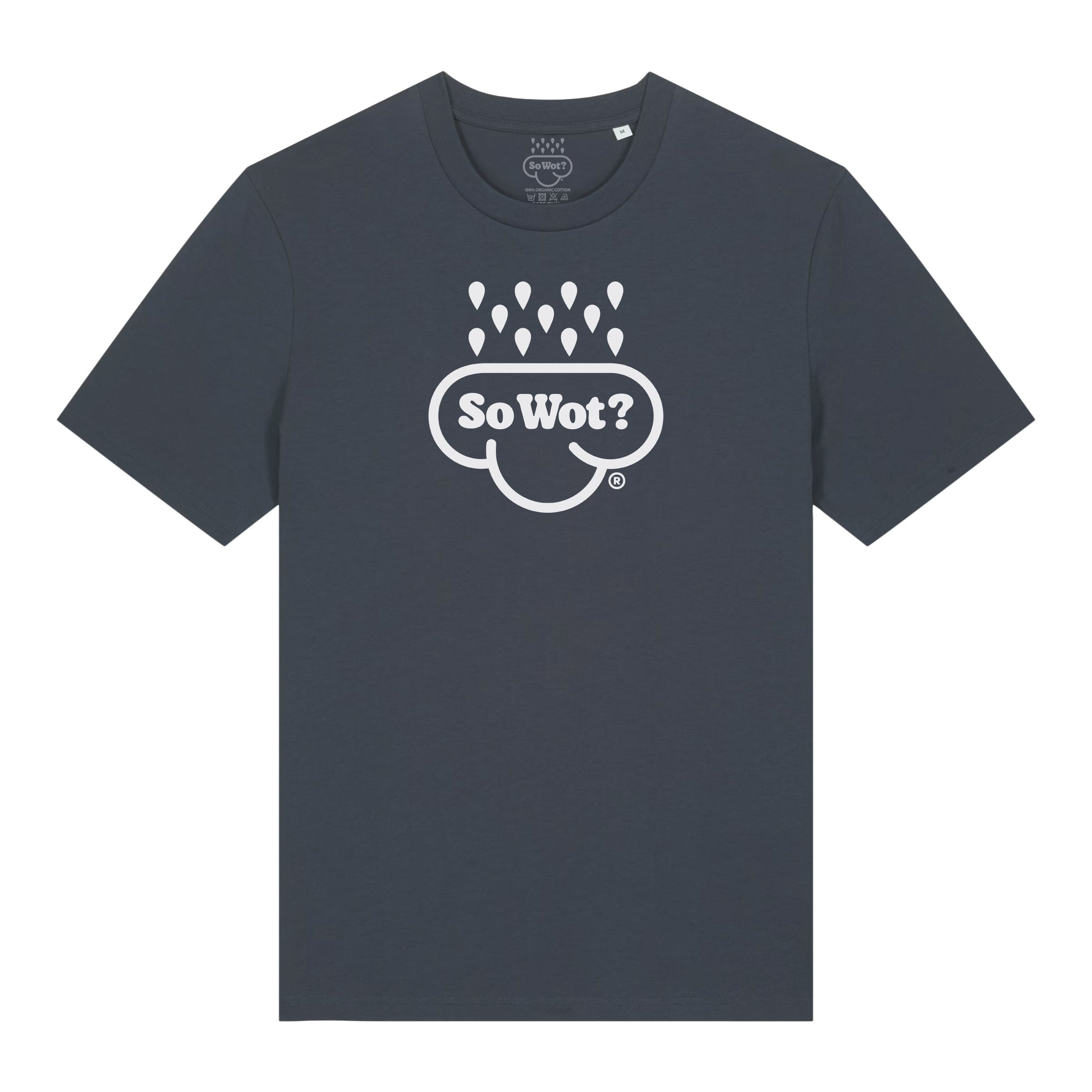 UPSIDE DOWN CLOUD Ink Grey - So Wot? T-shirts | sowot.co.uk